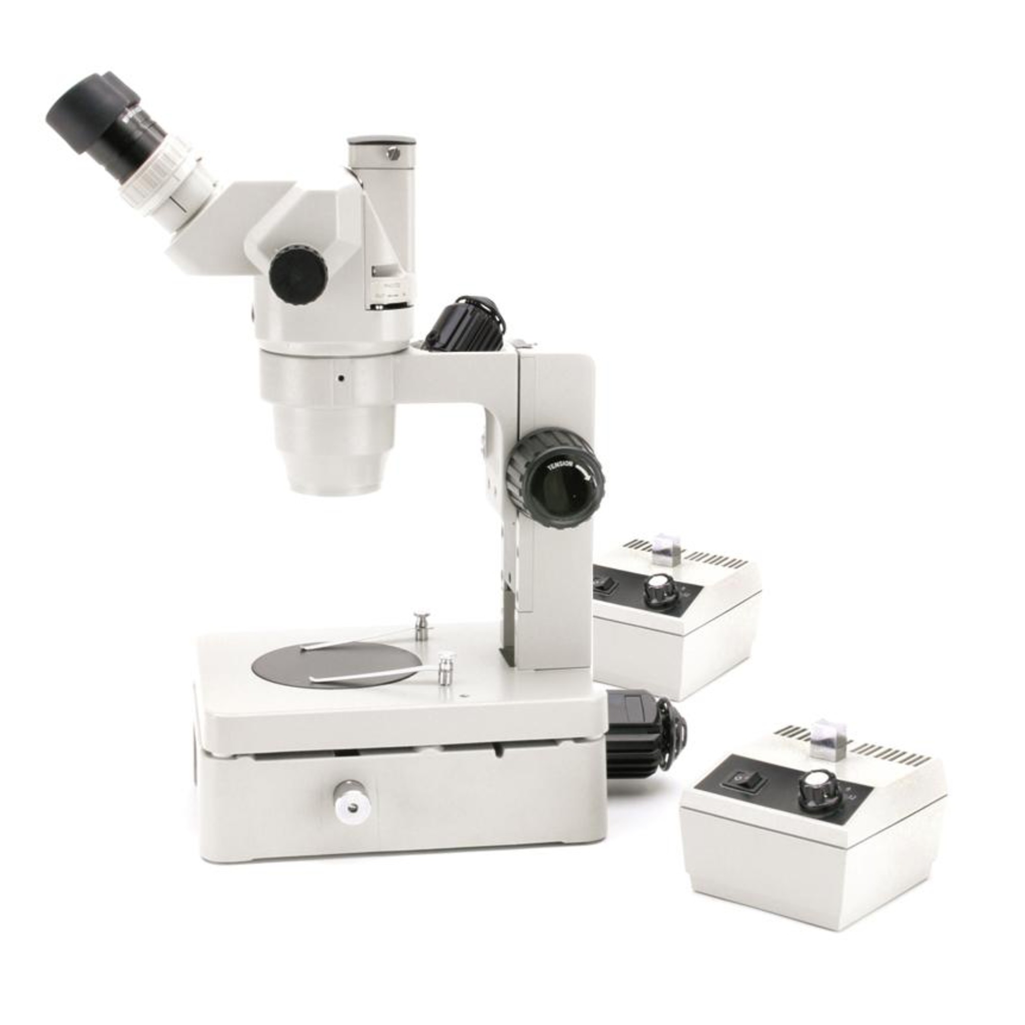 Optika Microscope stéréo zoom trinoculaire SZR-8, pied éclairé, 2 ...