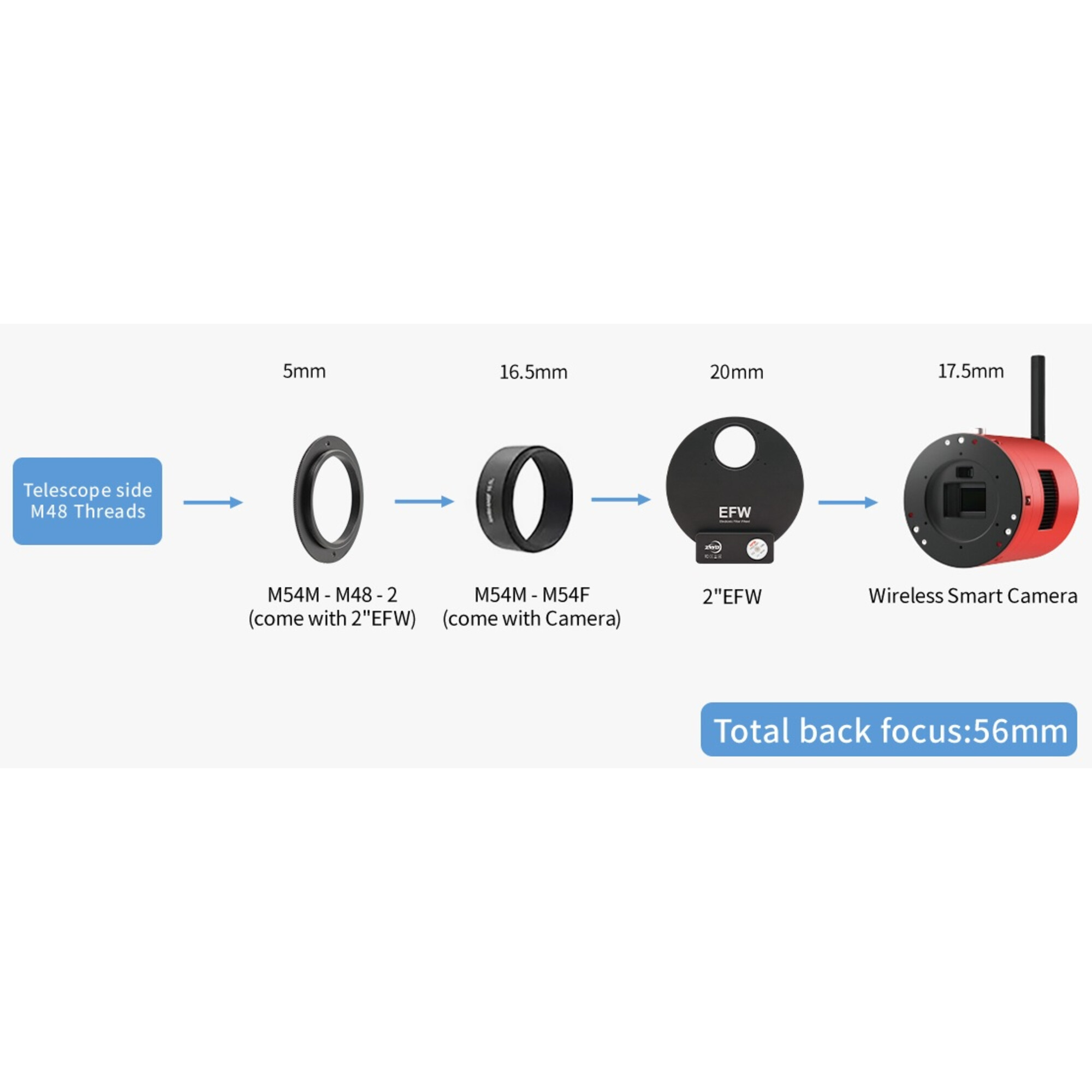 ZWO Kamera ASI 2600 MM-Air Mono
